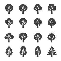 Tree line icon Royalty Free Vector Image - VectorStock