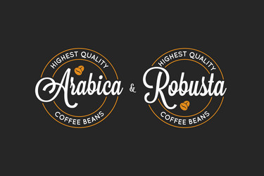 Coffee logo design Royalty Free Vector Image - VectorStock