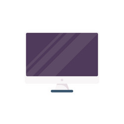 Computer icon tv lcd Royalty Free Vector Image