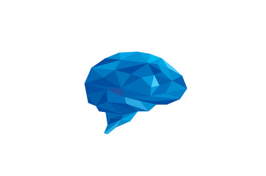 Polygon brain Royalty Free Vector Image - VectorStock