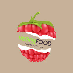 Fruit icon cherry white background image Vector Image