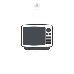 A graphic representation of television Royalty Free Vector