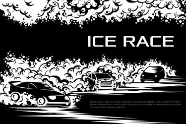 Sport car racing tournament logos set Royalty Free Vector