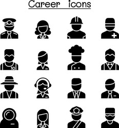 Artistic designer jobs occupations careers Vector Image