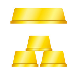 Market gold bar cartoon Royalty Free Vector Image