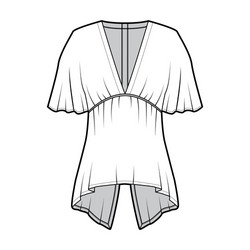Blouse Technical Drawing Vector Images (over 3,900)