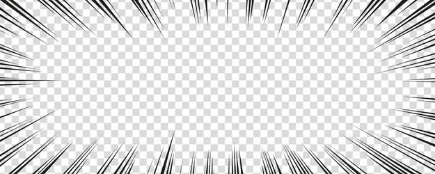 Manga comic effect on transparent background Vector Image