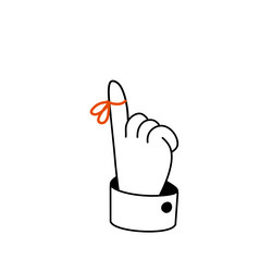 Reminder Finger with String Vector Images (over 130)