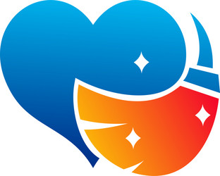 Love clean logo template creative Royalty Free Vector Image