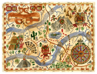 Pirate map 10 Royalty Free Vector Image - VectorStock