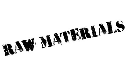 Raw materials rubber stamp Royalty Free Vector Image