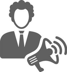 Manager promotion announcement icon simple Vector Image