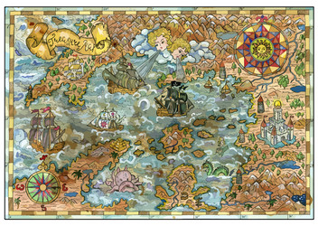 Pirate map 10 Royalty Free Vector Image - VectorStock