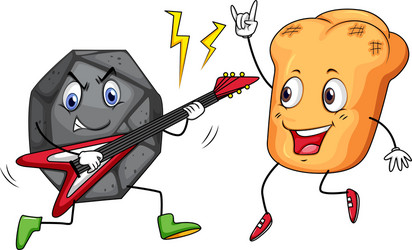 Rock star playing guitar Royalty Free Vector Image