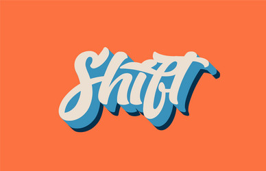 Shift Word Vector Images (over 900)