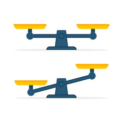 Scales with weights Royalty Free Vector Image - VectorStock