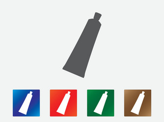 Cosmetic tube foundation Royalty Free Vector Image