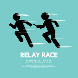 Relay Silhouette Runner Vector Images (50)