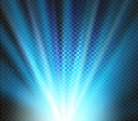 Shining blue color light effects glowing Vector Image