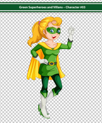 Superhero Green Female Vector Images (over 120)