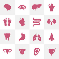 Organs logo concept template internal Royalty Free Vector