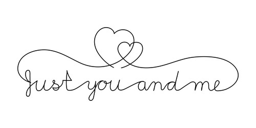 Continuous One Line Script Cursive Text You Vector Image