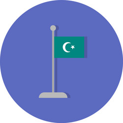 Islamic flag icon Royalty Free Vector Image - VectorStock