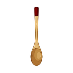 Organic wooden spoon cartoon Royalty Free Vector Image