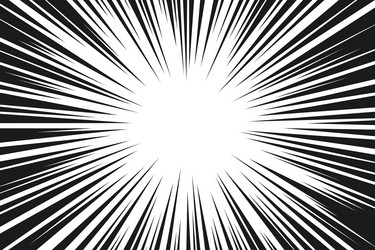Manga speed burst frame radial anime speed lines Vector Image