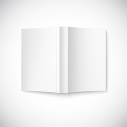Open book view from above Royalty Free Vector Image