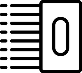 Tiler working icon outline style Royalty Free Vector Image