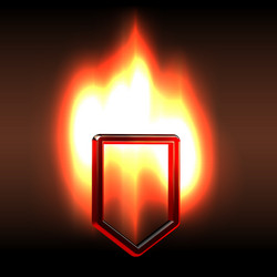 Bright burning label template Royalty Free Vector Image