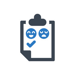 Employee review icon Royalty Free Vector Image