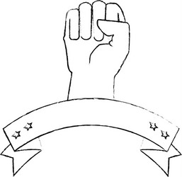 Hand up symbol Royalty Free Vector Image - VectorStock