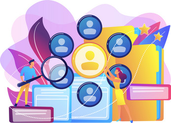 Human resources abstract concept Royalty Free Vector Image