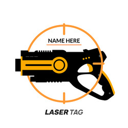 Laser tag target game poster flyer lasertag banner