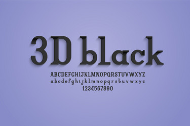 Modern slab serif font original regular alphabet Vector Image