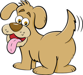 Cartoon dog Royalty Free Vector Image - VectorStock