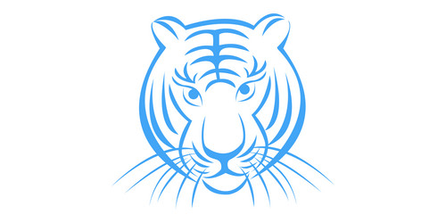 Tiger Logo Blue Vector Images (over 490)