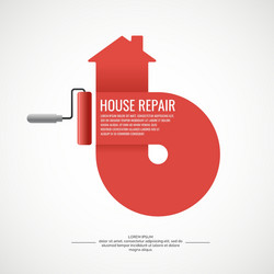 Wrench hammer and house symbol for repair ser Vector Image