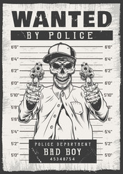 Gangster Wanted Poster Vector Images (over 180)