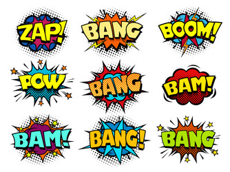 Comic sound effects Royalty Free Vector Image - VectorStock