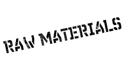 Raw materials rubber stamp Royalty Free Vector Image