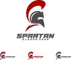 Spartan logo design sparta logo design template Vector Image