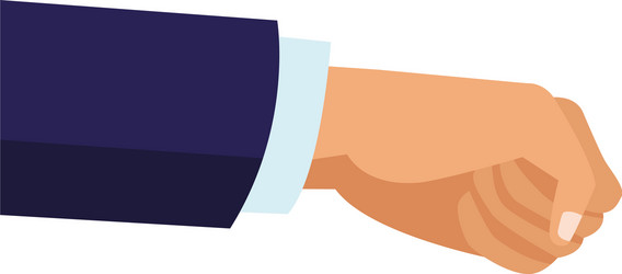 Afro hand human fist fight icon Royalty Free Vector Image