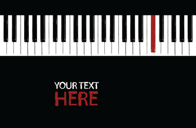 Music festival poster design with piano keys Vector Image
