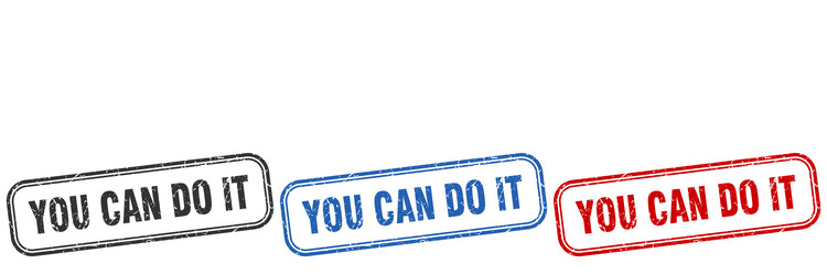 You can do it stamp you can do it rectangular Vector Image