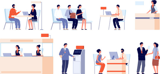 Bank Counter Inside Vector Images (over 260)