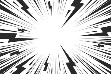 Comic Lightning Burst Background Royalty Free Vector Image