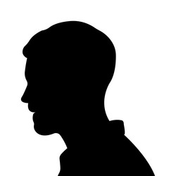 Man Face Side Silhouette Vector Images (over 1,700)